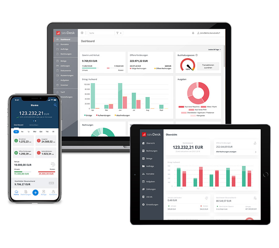 Jahresabschluss Software für deine EÜR & GuV | sevDesk