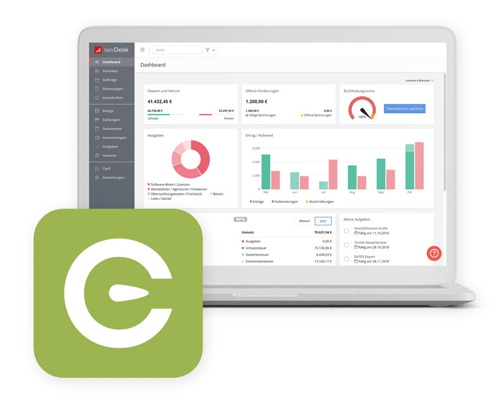Clockodo Zeiterfassung für die Buchhaltungssoftware sevDesk